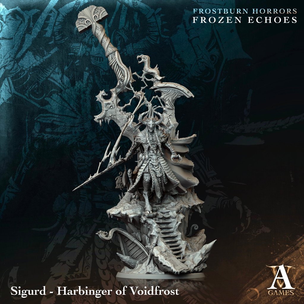 [Frostburn Horrors - Frozen Echoes] - Harbinger of Voidfrost 100mm base ...