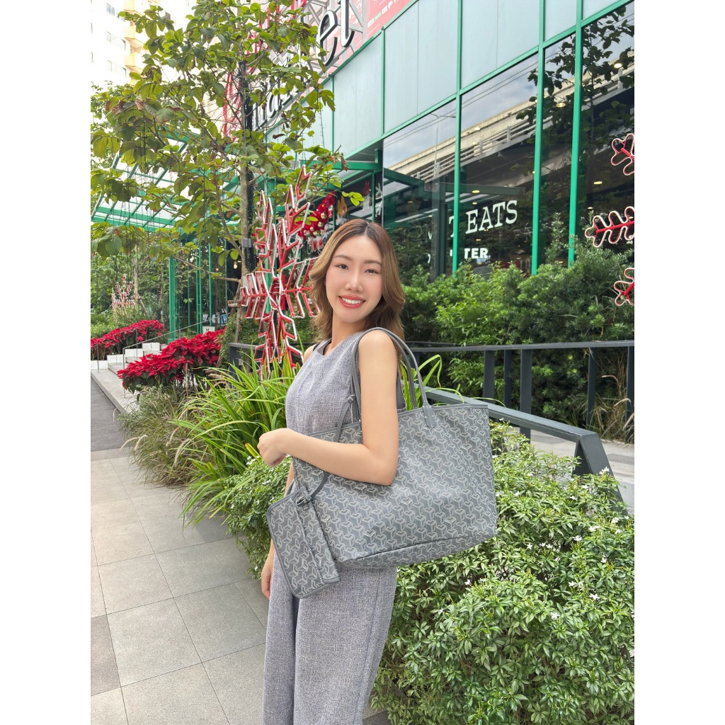 Code : 1113 SPERE TOTE(XL) #cocoposhspice ทรงช้อปปิ้ง หนัง monogram พิม ...