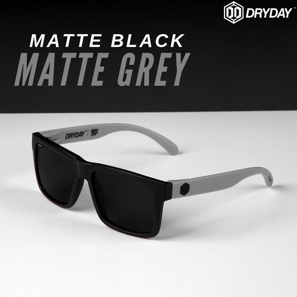 DRYDAY MATTE BLACK - MATTE GREY " เทาด้าน " | Shopee Thailand