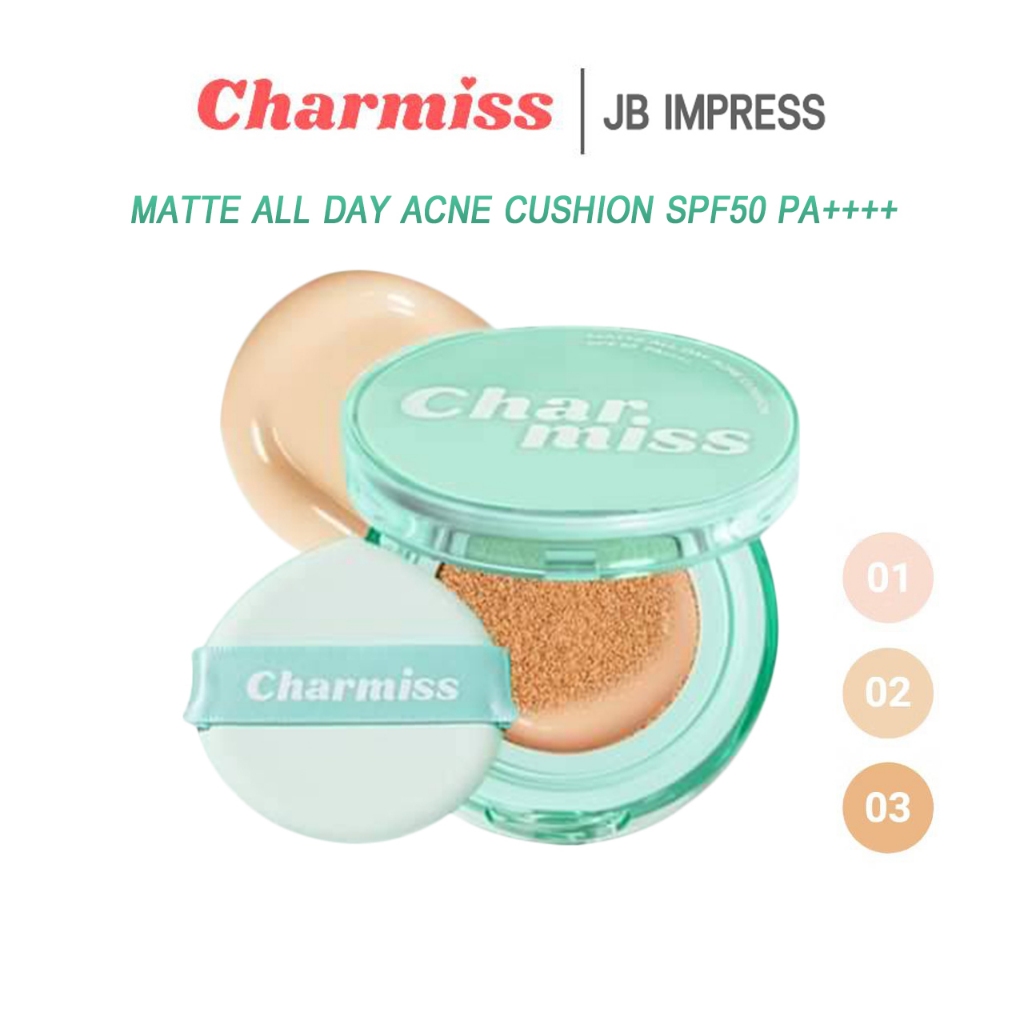Charmiss Matte All Day Acne Cushion SPF 50 PA++++ คุชชั่นชาร์มิส เนื้อ ...