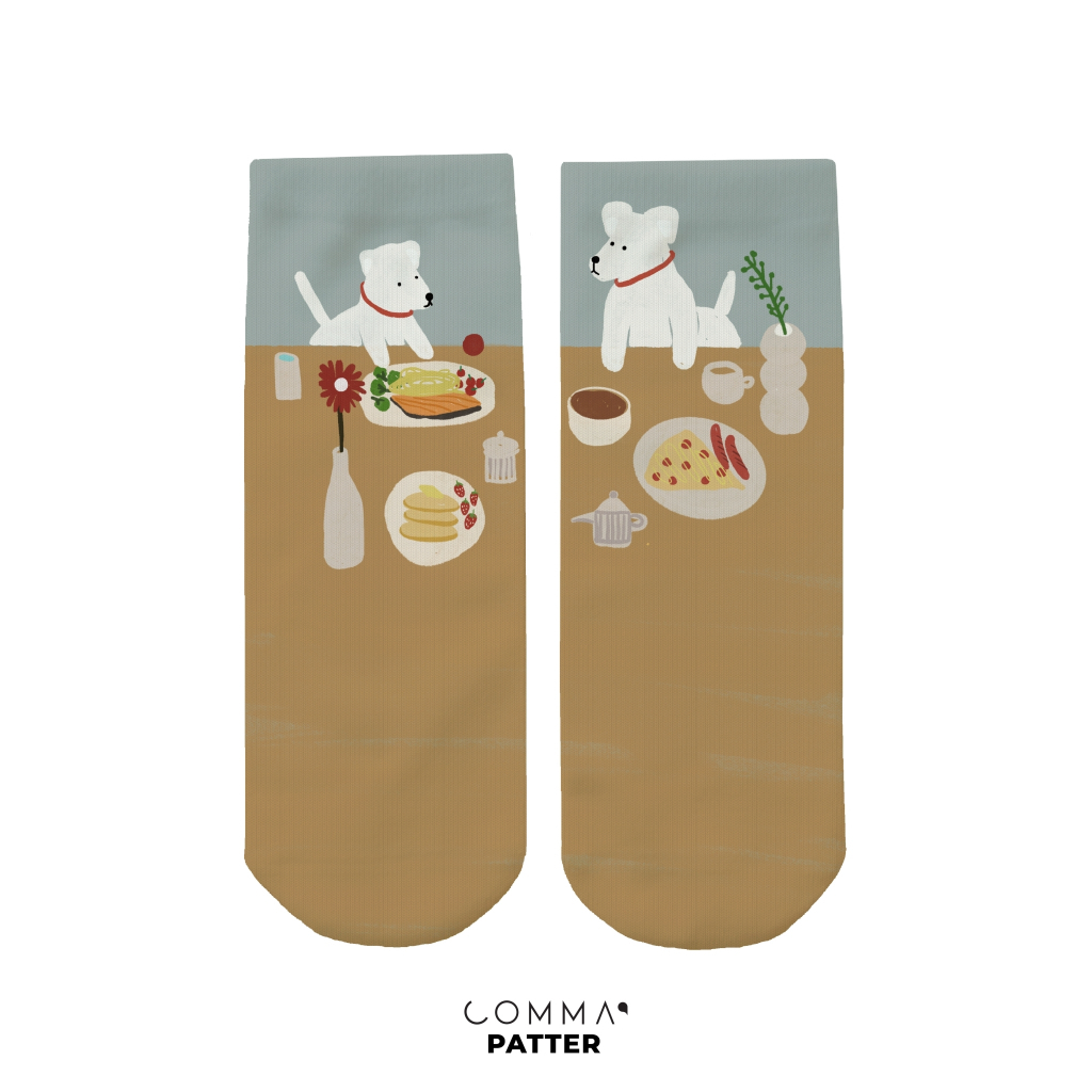 Absolute siam : ถุงเท้า COMMA PATTER SOCKS V.1 | Shopee Thailand
