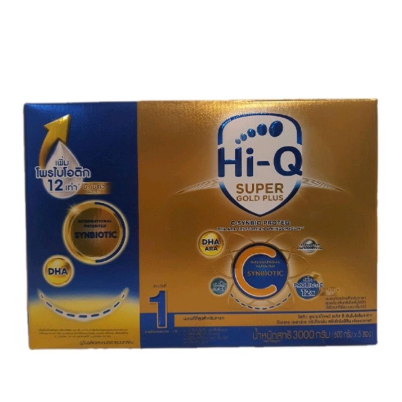 ( 1 กล่อง = 3000 กรัม ) Hi-Q SUPER GOLD PlUS C-SYNBIO PROTEQ สูตร1 ขนาด 3000 กรัม | Shopee Thailand