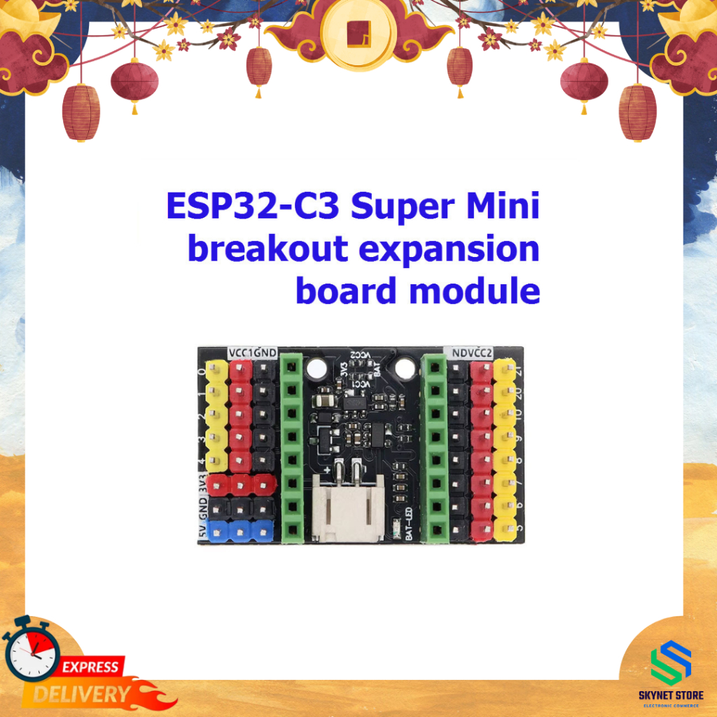 ESP32-C3 Super Mini breakout expansion board module | Shopee Thailand ESP32-C3 Super Mini breakout expansion board module | Shopee Thailand
