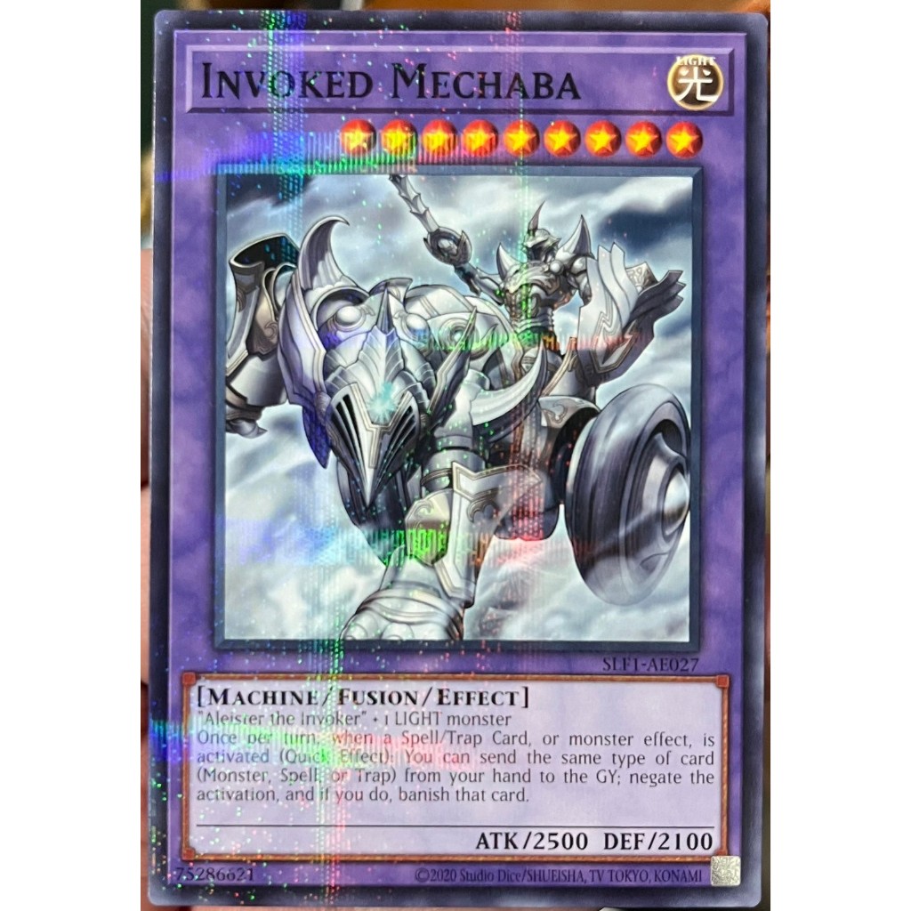Yugioh Asia-Eng [SLF1-AE027] Invoked Mechaba (Normal Parallel Rare ...