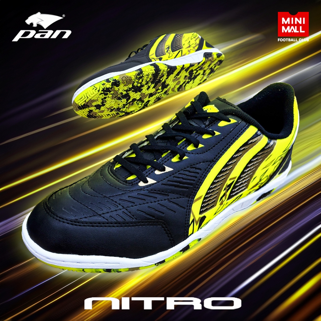 รองเท้าฟุตซอล PAN รุ่น NITRO รองเท้าฟุตบอลหนังสังเคราะห์ ทนทาน เหมาะ ...