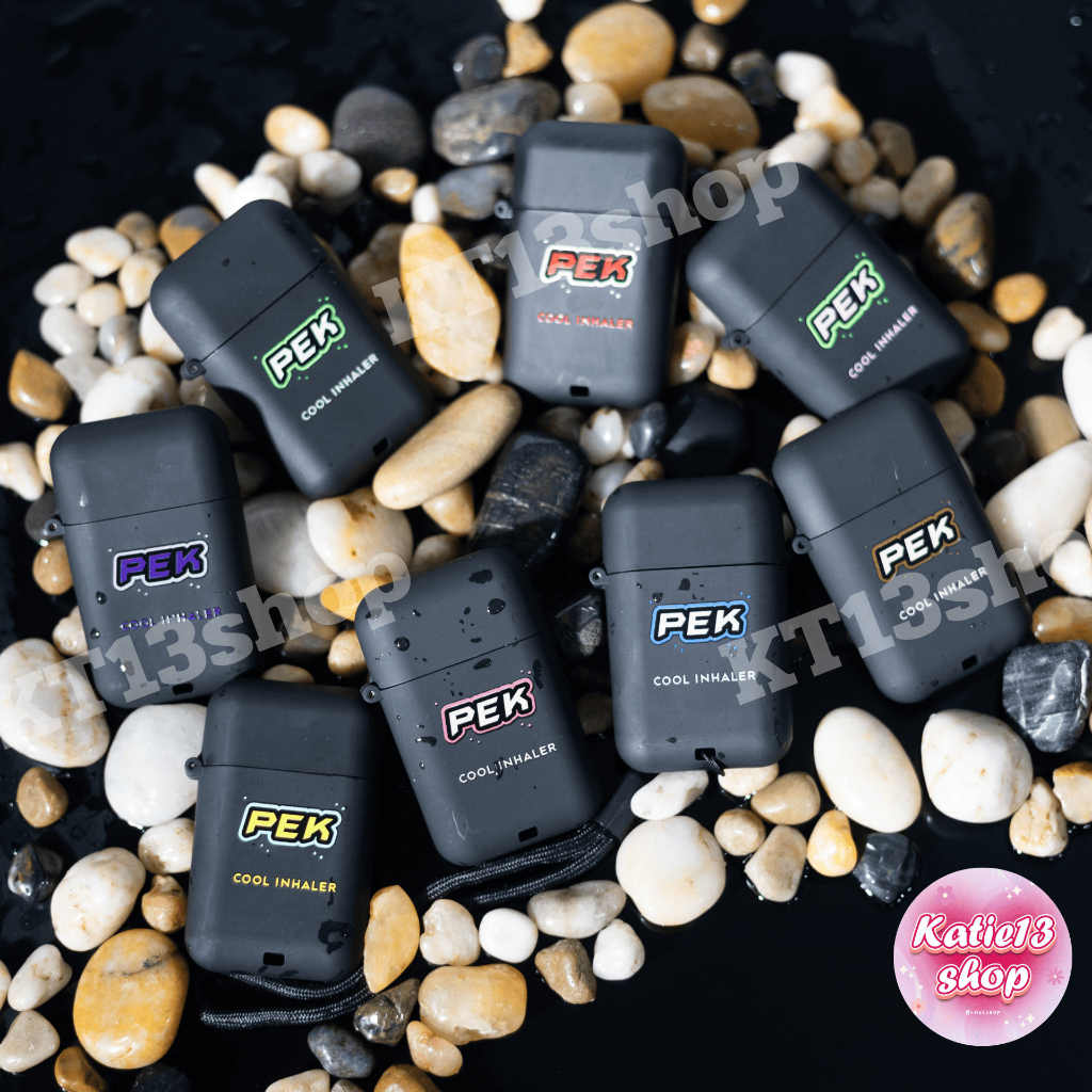 [กลิ่นใหม่เข้าแล้ว] PEK Cool Inhaler น้ำมันหอมระเหย พลัง2รู Doule-Hole ...
