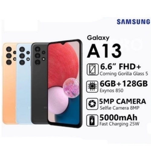 Samsung Galaxy A13 4G 6GB / 128 GB หน้าจอ 6.6 นิ้ว 50MP กล้องหลังใหม่ ...