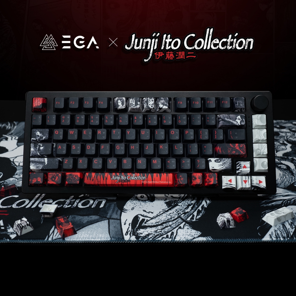 Set Keycap “EGA X JUNJI ITO COLLECTION” เซ็ทคีย์แคป Full Set 128 Key ...