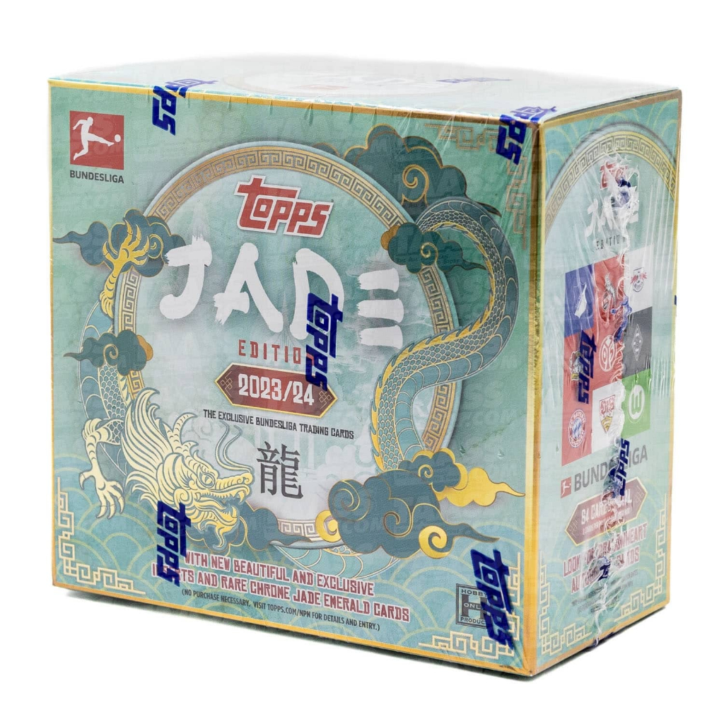 การ์ดสะสมฟุตบอล 2023-24 Topps Bundesliga Jade Edition Soccer Hobby Box ...