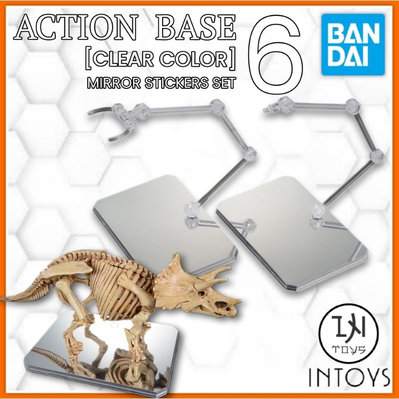BANDAI - ACTION BASE 6 CLEAR COLOR MIRROR STICKERS SET (Display) ( HG ...