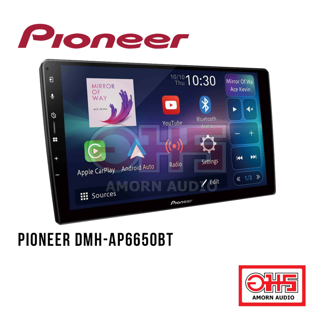 PIONEER DMH-AP6650BT | Pioneer’s 9” WSVGA Large Screen: Perfectly ...