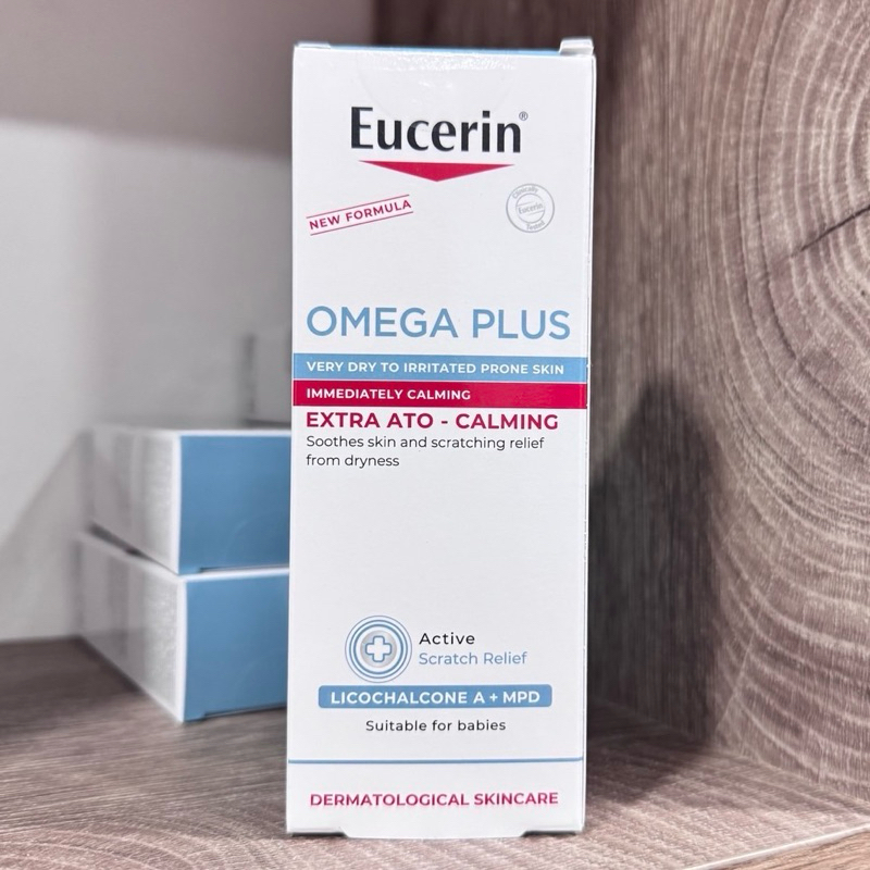 แพ๊กเกจใหม่Eucerin OMEGA Plus Extra Ato-Calming 100ml ครีมบำรุงผิวแห้ง ...