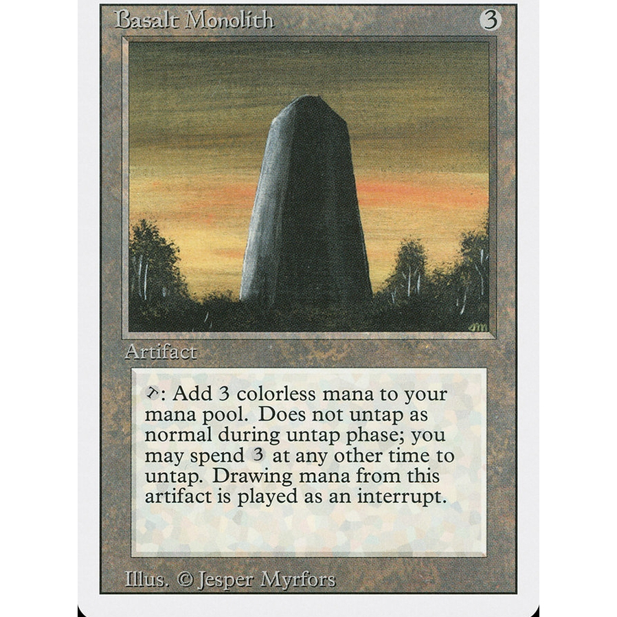 Basalt Monolith 3ED, 2XM การ์ด Magic the Gathering [MTG] ของแท้ ...