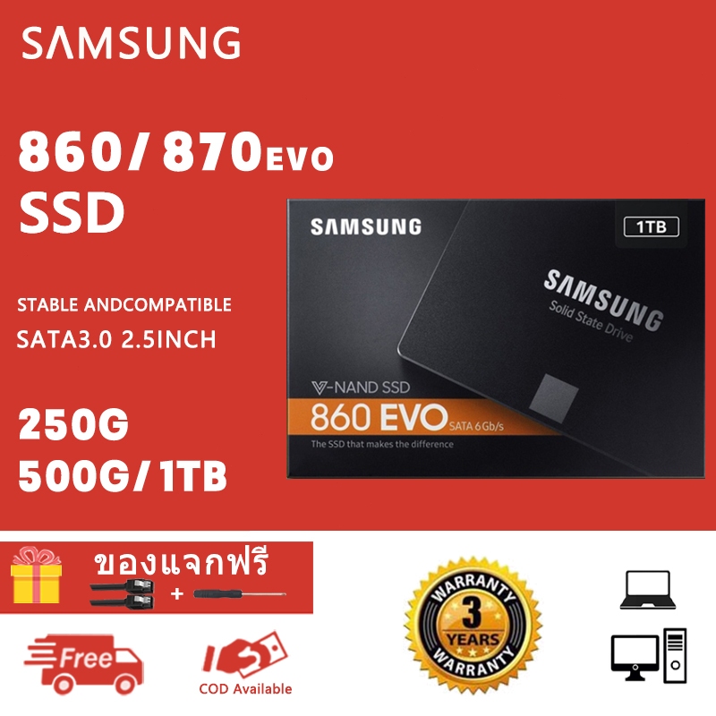860/870 EVO SSD 250GB 500GB 1T SAMSUNG Internal Solid State Disk Hard ...