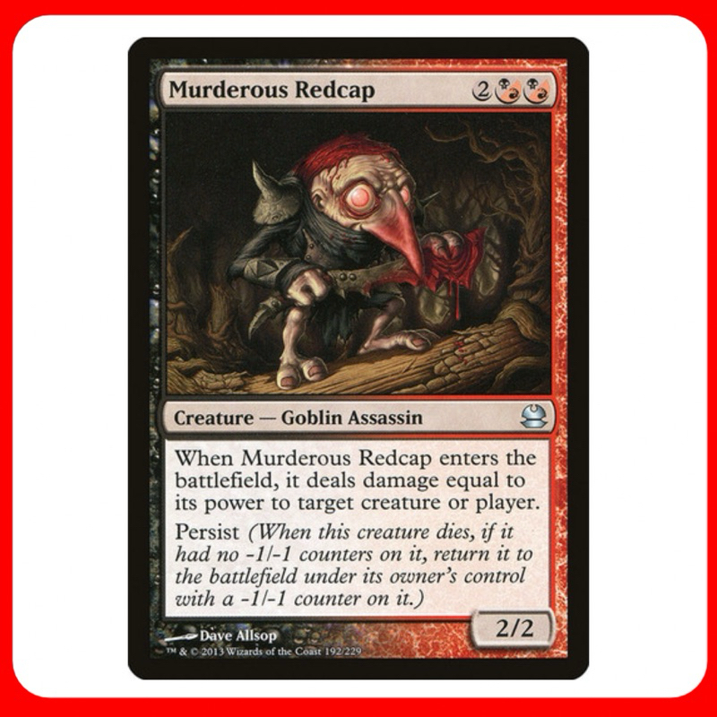 [MTG] Murderous Redcap [MMA] [MULTI] [UNCOM] [NORMAL] [ENG] (การ์ดเมจิค ...