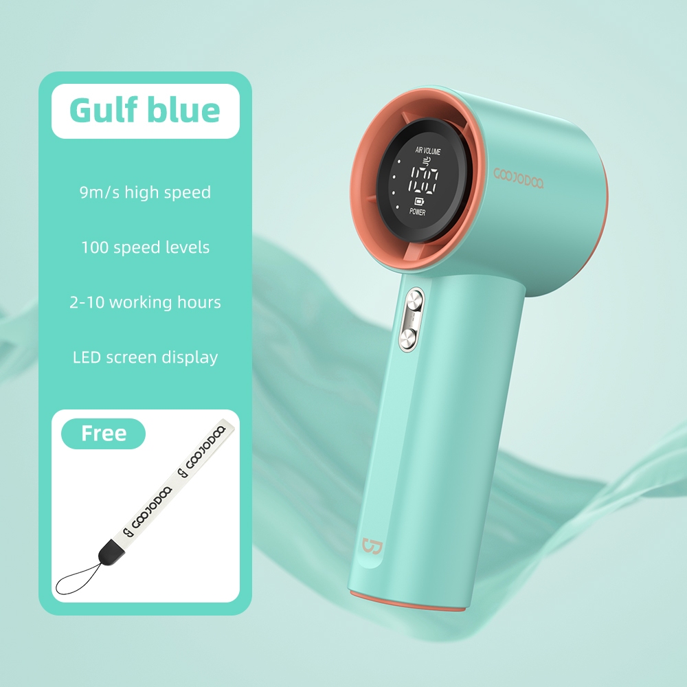 GOOJODOQ GFS001 High Speed Powered Portable Handheld Fan Quiet ...