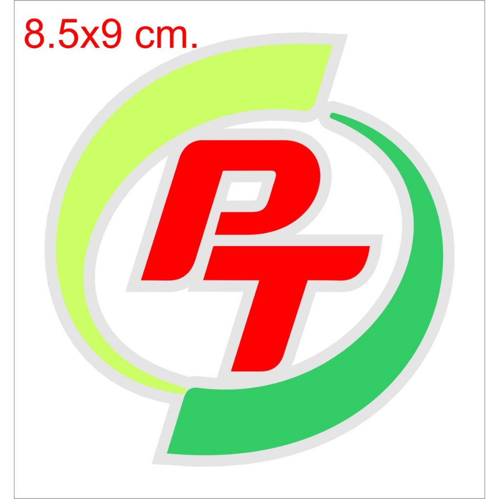 Goong Sticker PT/PTT/ปตท. สติ๊กเกอร์สะท้อนแสงเกรดสะท้อนแสง สำหรับติดตก ...