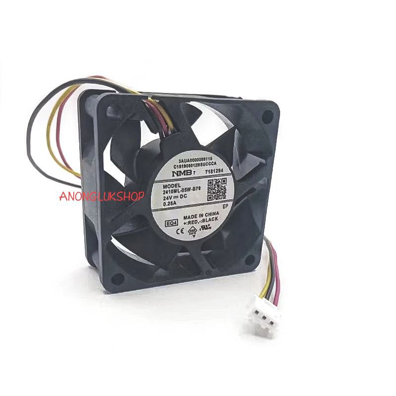 Model. 2410ML-05W-B79 24VDC 0.25A NMB. พัดลม 2.5นิ้ว 3สาย 24VDC 0.25A ...