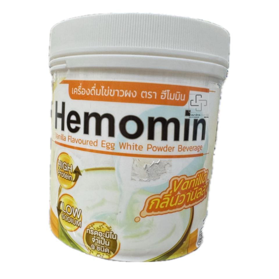 Hemomin ฮีโมมิน เครื่องดื่มไข่ขาวผง Powdered Egg White Beverage กระป๋อง ...