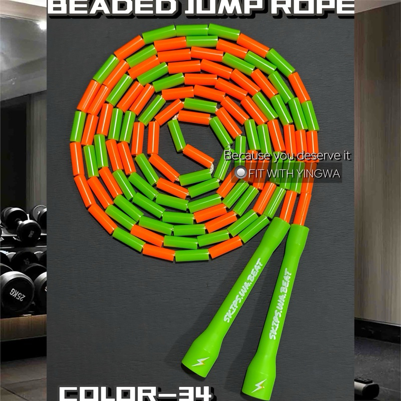 พร้อมส่ง🇹🇭เชือกกระโดดแบบลูกปัด(beaded jump rope) | Shopee Thailand