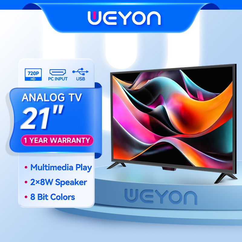 WEYON LED TV ขนาด อนาล็อกทีวี 19/20/21 นิ้ว ทีวีจอแบน | Shopee Thailand