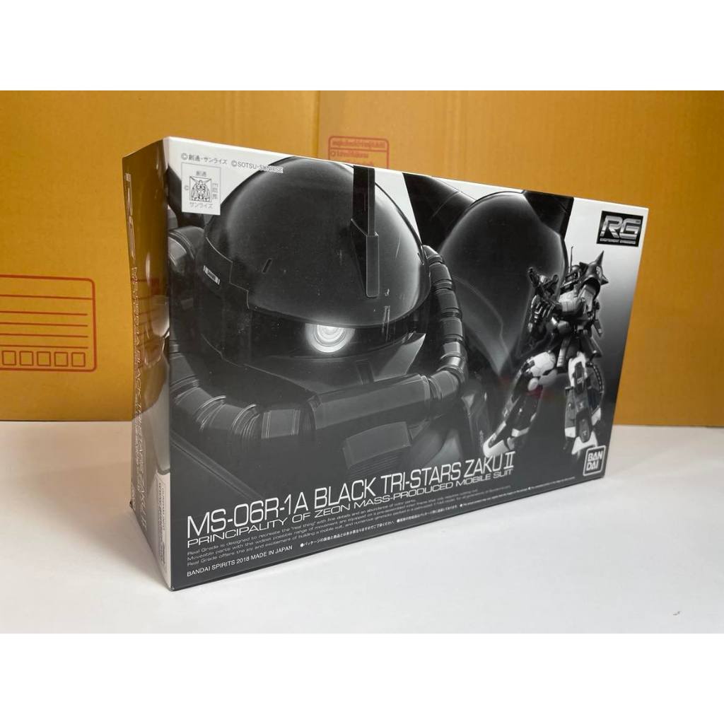 RG 1/144 /MS-06R-1A Black TRI-Stars Zaku II /[BanDai] [พร้อมส่ง] | Shopee Thailand