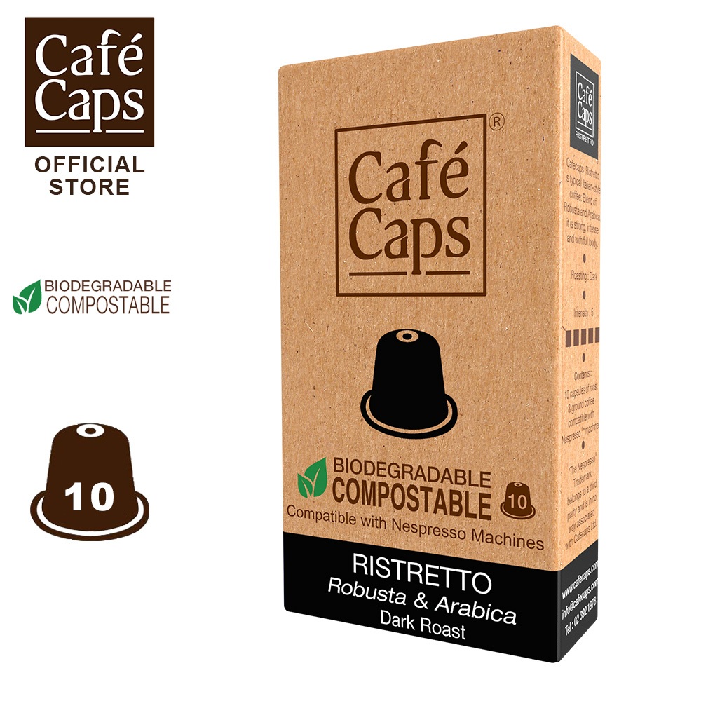 Nespresso Compatible Coffee Capsule - Cafecaps (1 Box X 10 Caps) | กาแฟ ...
