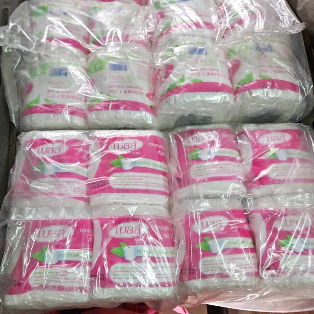 (แพ็ค 12 ม้วน) Belle Tissue เบลล์ กระดาษชําระแบบม้วน เดี่ยว | Shopee ...