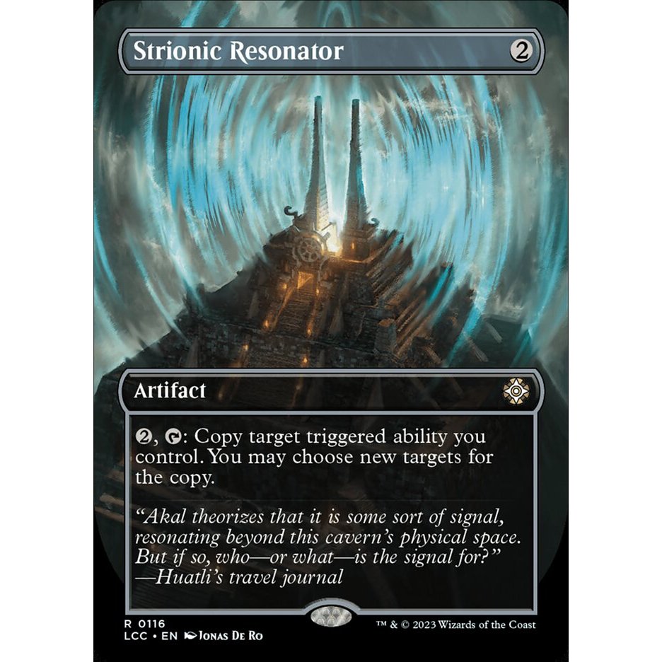 Strionic Resonator [Borderless Box Topper Foil] LCC การ์ด Magic the Gathering [MTG] ของแท้ ...