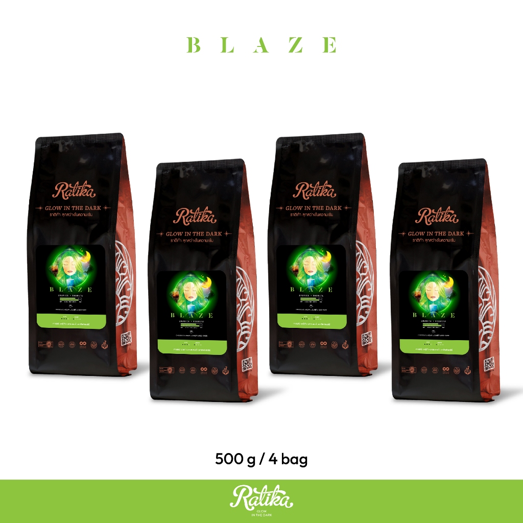 Ratika | ยิ่งซื้อยิ่งลด เมล็ดกาแฟคั่ว Ratika Coffee Blaze Blend : กาแฟ ...