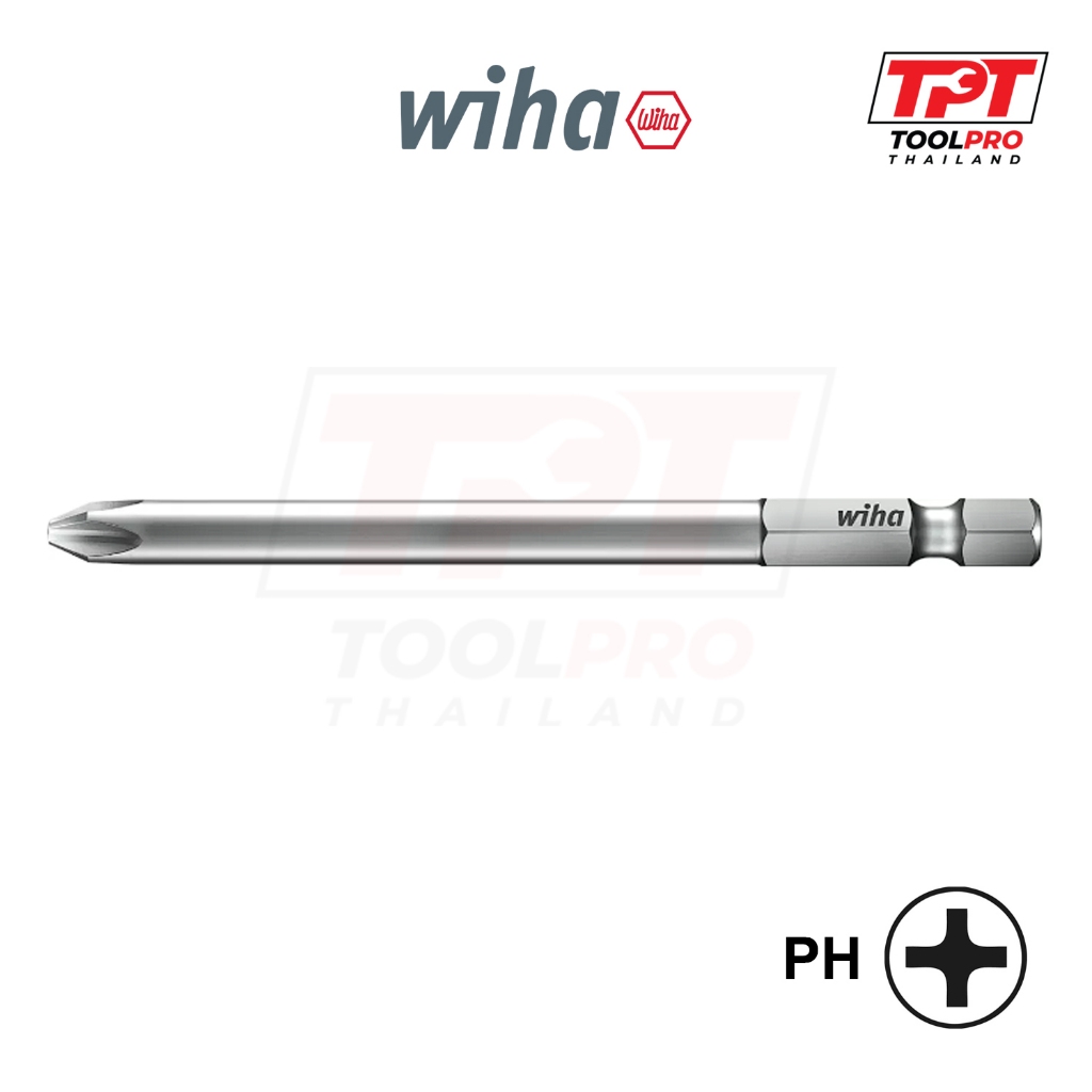 Wiha ดอกไขควง ปากแฉก Phillips Bit, PH0/PH1/PH2 x 90mm | Shopee Thailand