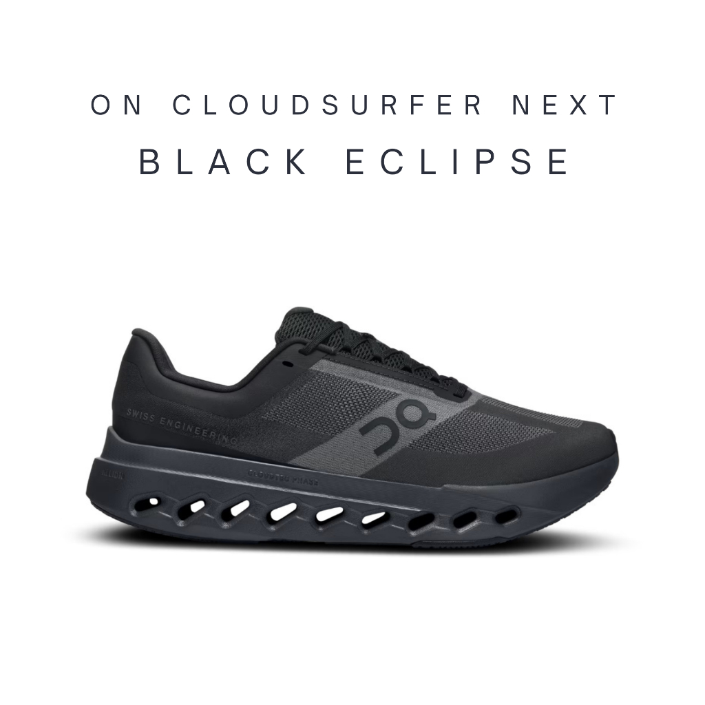 [พร้อมส่ง] On Running Cloud Surfer Next Mens Black Eclipse Wide ...