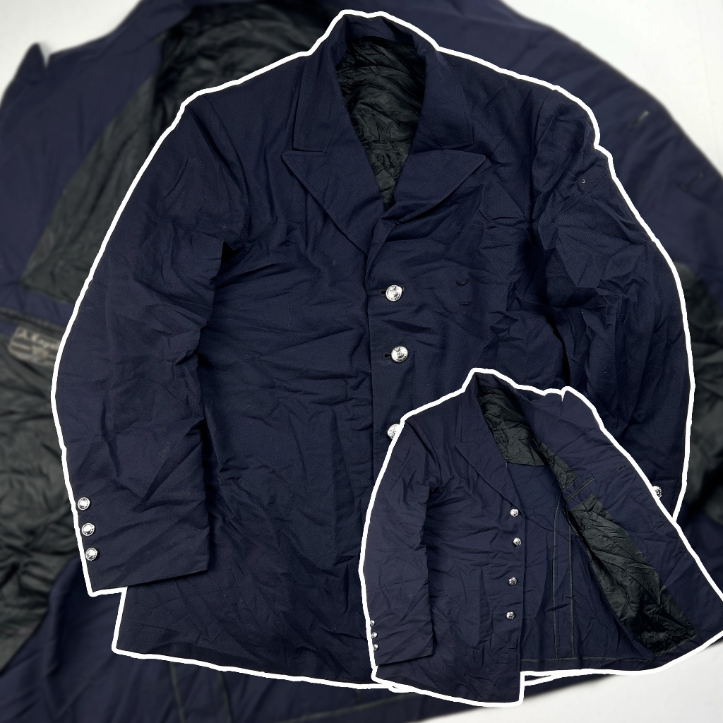 แจ็คเก็ตทหาร US Air Force Coat Men's Poly/Wool Blue Coat Dress Jacket ...