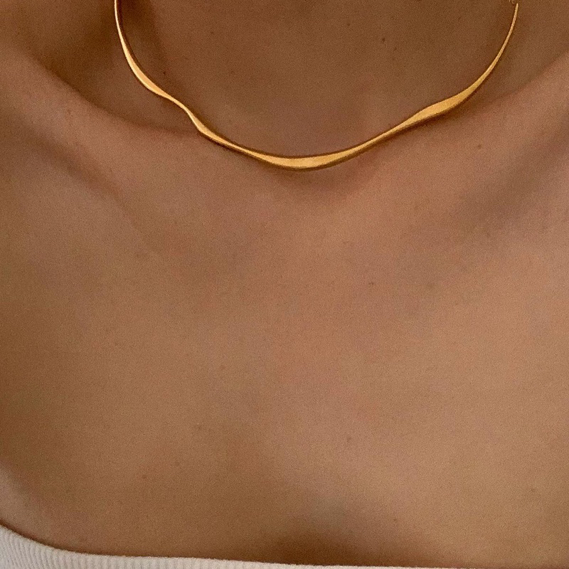 สร้อยสเตนเลส HER OBJECTIVE_HER SABRINA ROUGH BOLD NECKLACE | Shopee Thailand