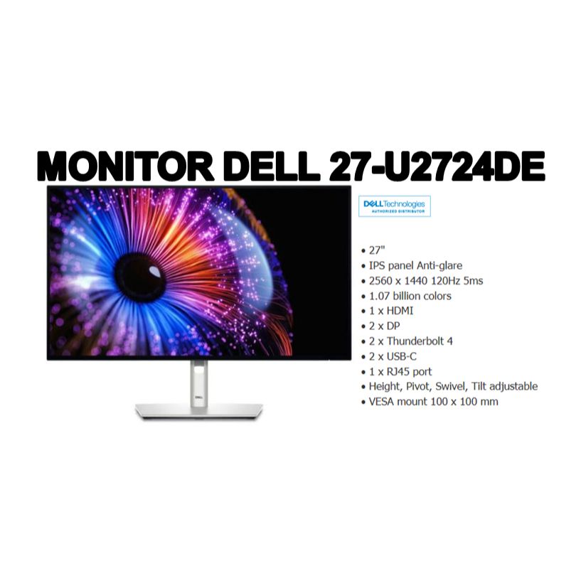 MONITOR DELL 27" - U2724DE | Shopee Thailand