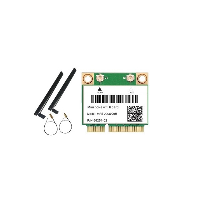 Intel AX210 Wifi 6E Tri Band 5374Mbps MPE-AXE3000H Wireless Mini PCI-E ...
