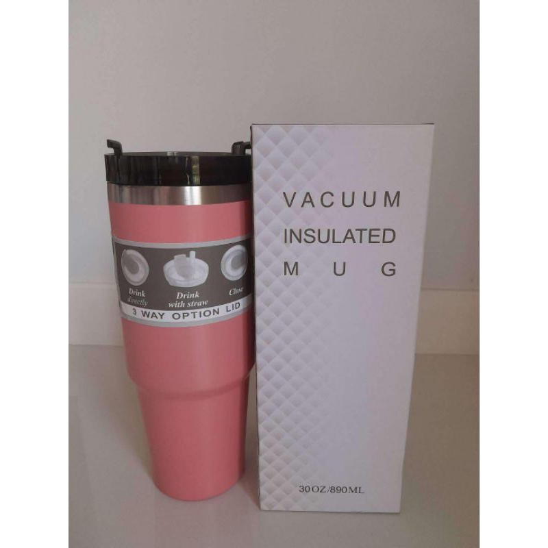 แก้วขอบเงินทรงสูง แก้วน้ำสแตนเลส30oz 890ml. แก้วน้ำเยติ แก้วน้ำ เก็บความเย็นได้ดี สีพื้น ...