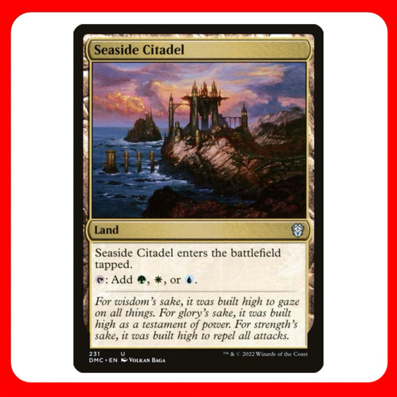 [MTG] Seaside Citadel [DMC] [LAND] [UNCOM] [NORMAL] [ENG] (การ์ดเมจิค ...