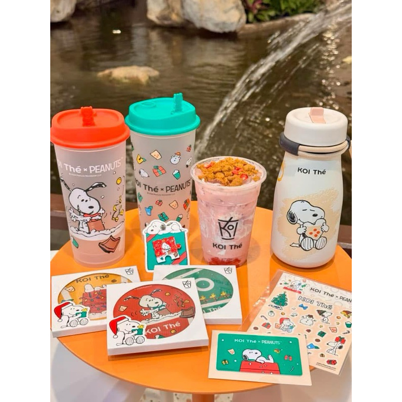 [พร้อมส่ง] แก้ว Koi The x PEANUTS | Shopee Thailand