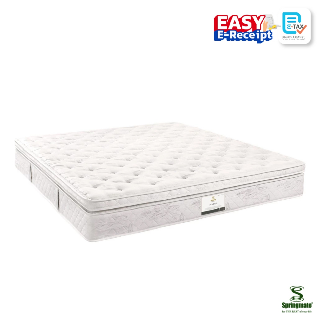 [ผ่อน 0% ส่งฟรีทั่วไทย] Springmate ที่นอนรุ่น Nadia (นุ่มฟิน) แถมฟรี !! หมอนหนุนสุขภาพกันไรฝุ่น ...