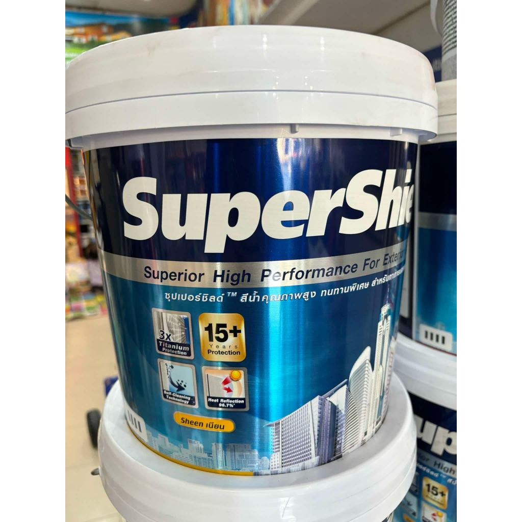 TOA Super Shield สีทาบ้านซุปเปอร์ชิลด์ เกรด15ปี เนียน สีผสมใหม่ ภายนอก ...