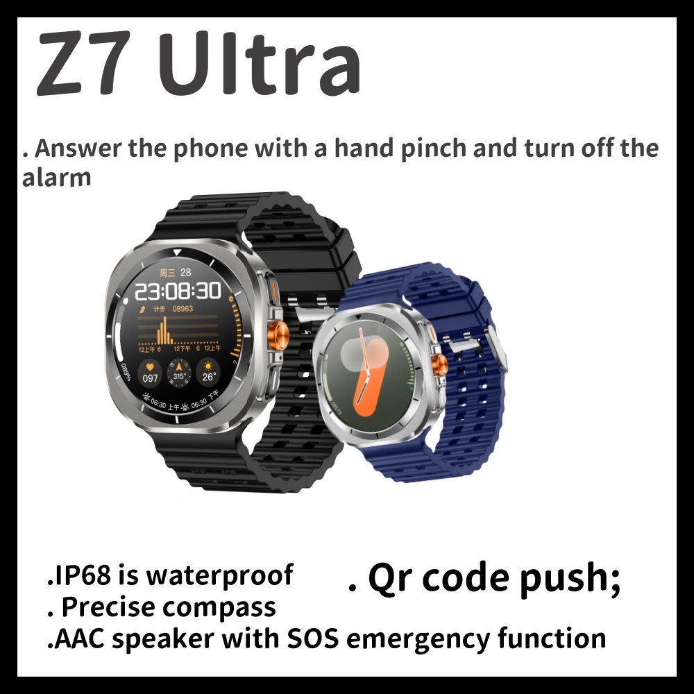 Z7 Ultra Smart Watch บลูทูธกันน้ำกีฬานาฬิกา S Mart W Atch H Eart Rate ...