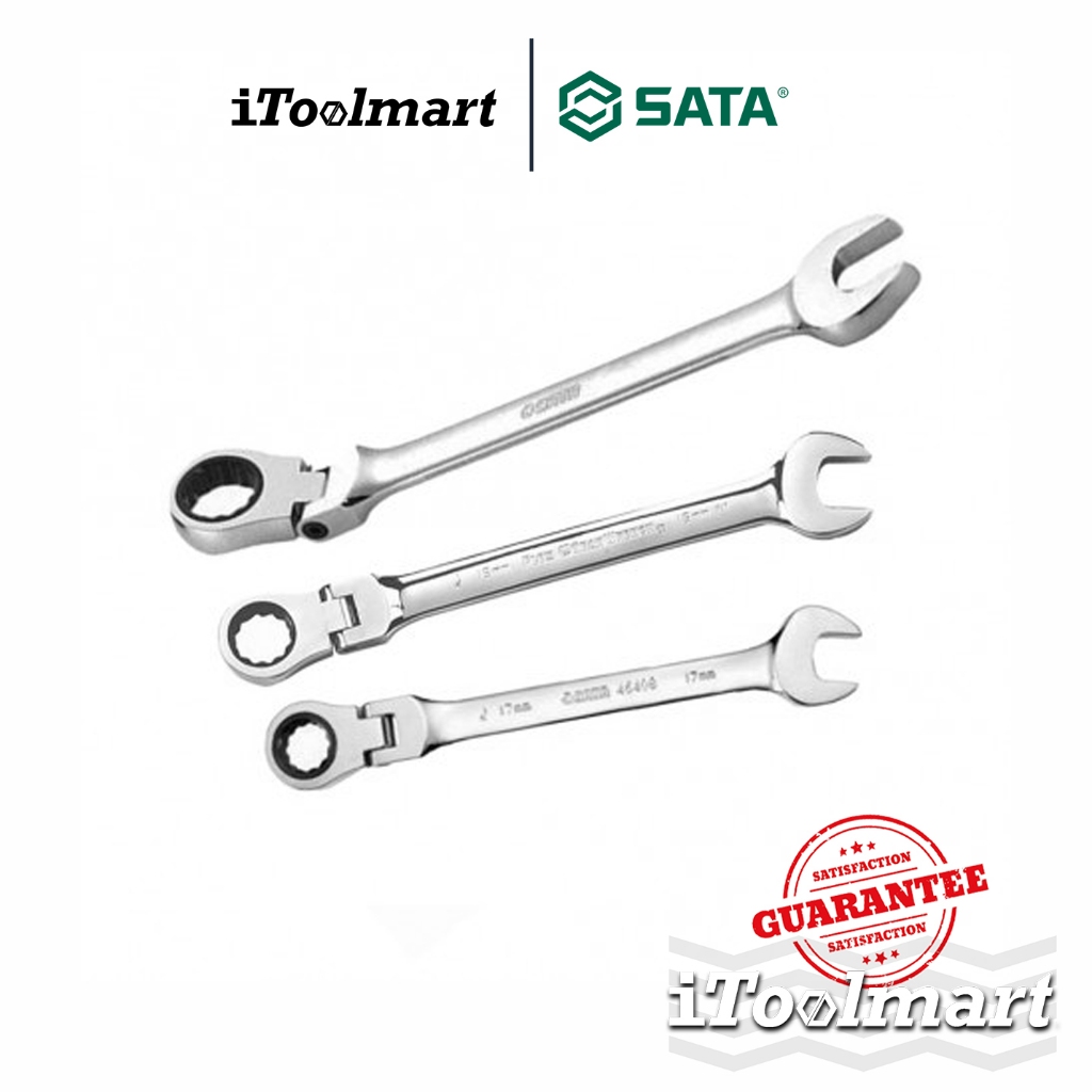 SATA ประแจแหวนข้าง-ปากตายเกียร์หัวงอ 10-21 mm. 46406 | Shopee Thailand