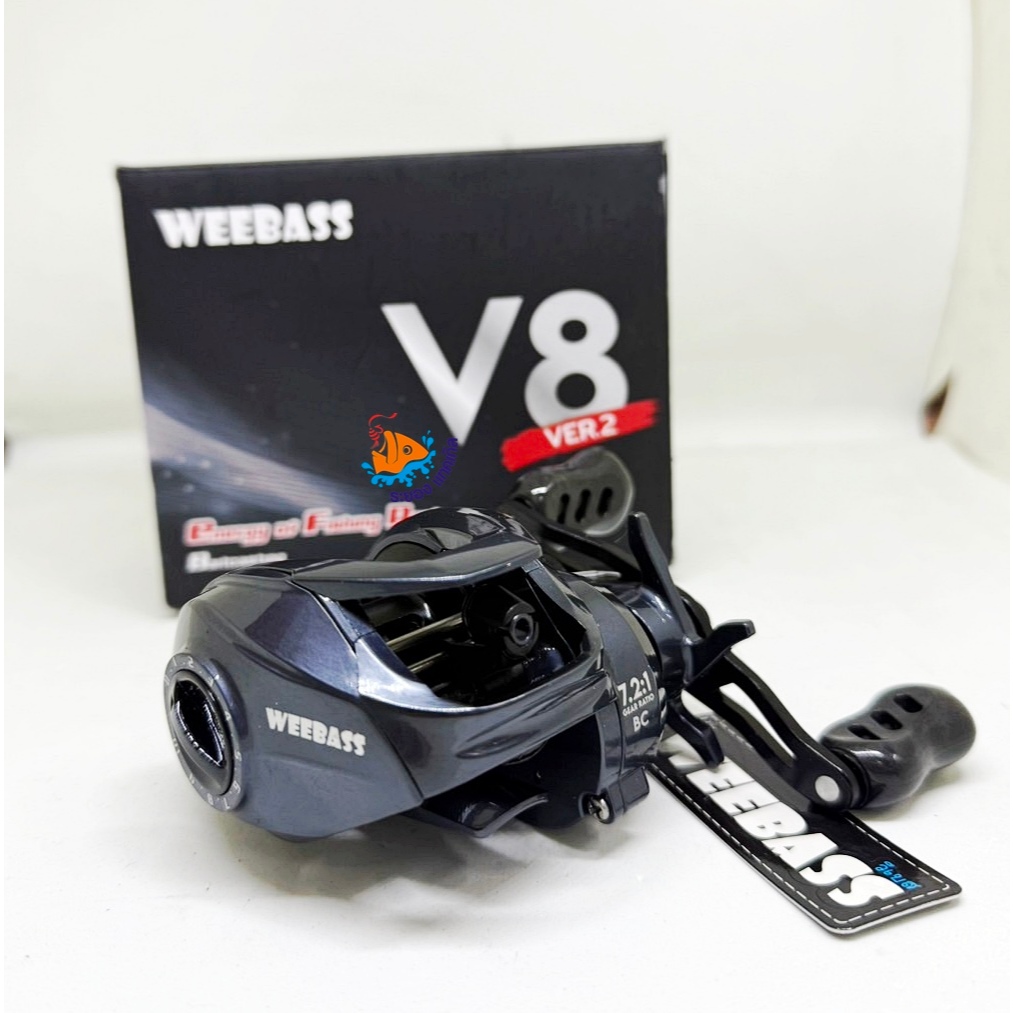 รอกหยดน้ำ WEEBASS รุ่น V8.v2 มีหน่วงแม่เหล็กรุ่นใหม่ 2024 น็อปแต่ง มีกิ๊กเสียงปลาลาก | Shopee ...