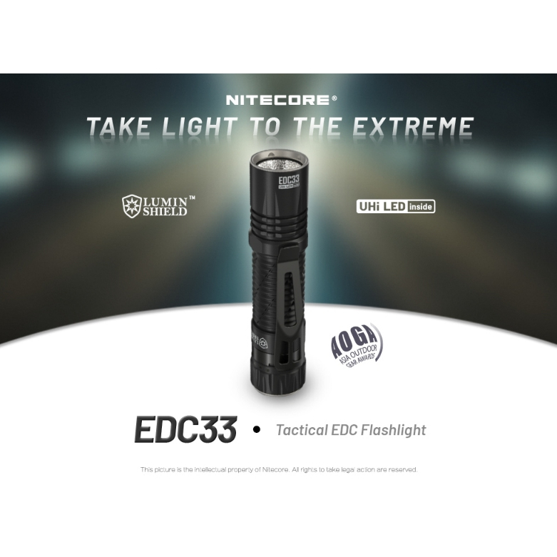 ไฟฉาย Nitecore EDC33 4000 Lumen Rechargeable EDC Flashlight | Shopee Thailand