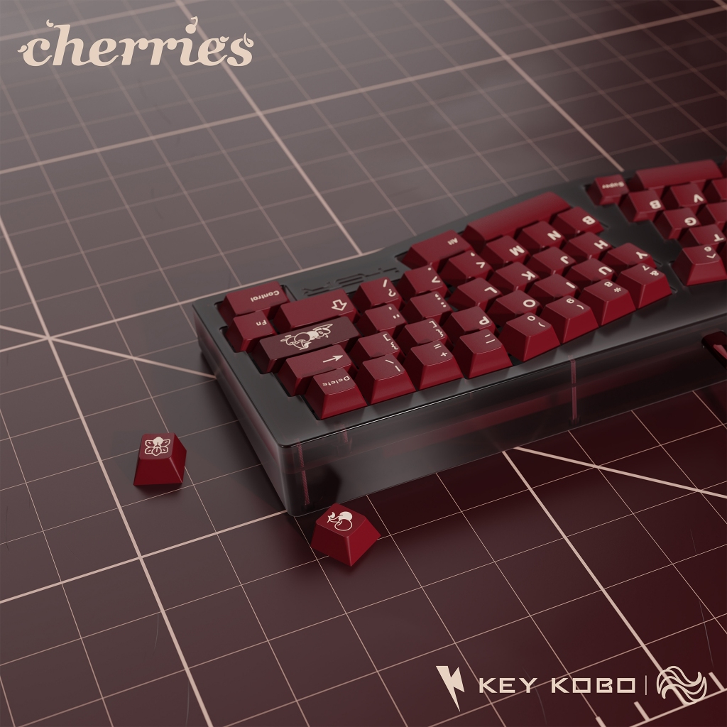 คีย์แคป Keykobo Cherries Base Alpha Cherry Profile สำหรับ Mechanical ...