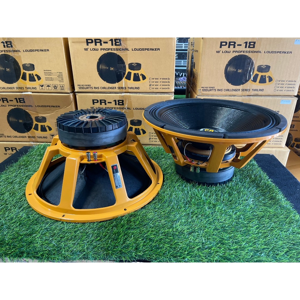 ดอกลำโพง18นิ้วโครงหล่อ PR Audio PR-1840 แม่เหล็ก2ชั้น 220x40 วอยซ์4นิ้ว ...