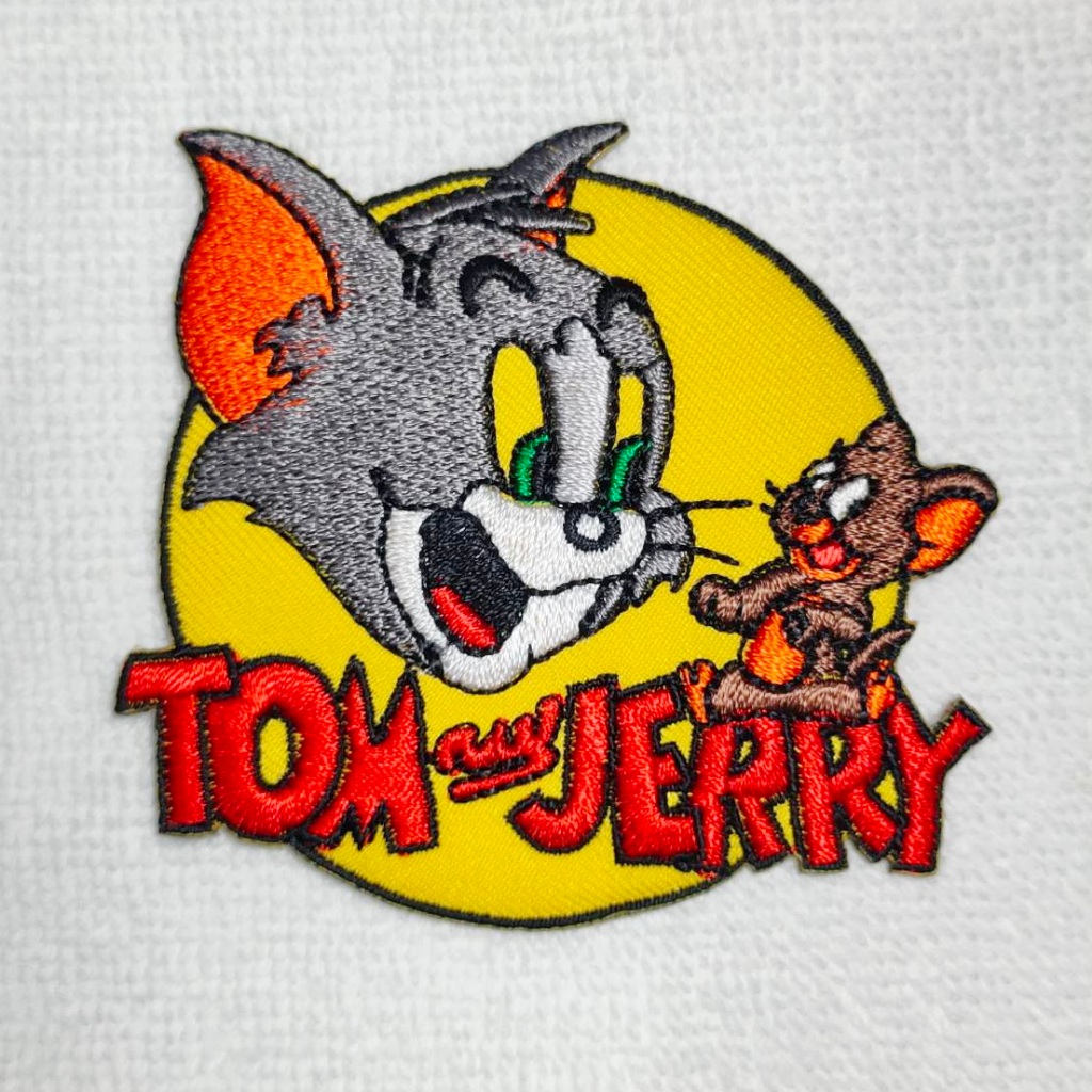 อาร์ม ตัวรีด อาร์มติดเสื้อ การ์ตูน Tom and Jerry Iron on Patch DIY ทอม ...