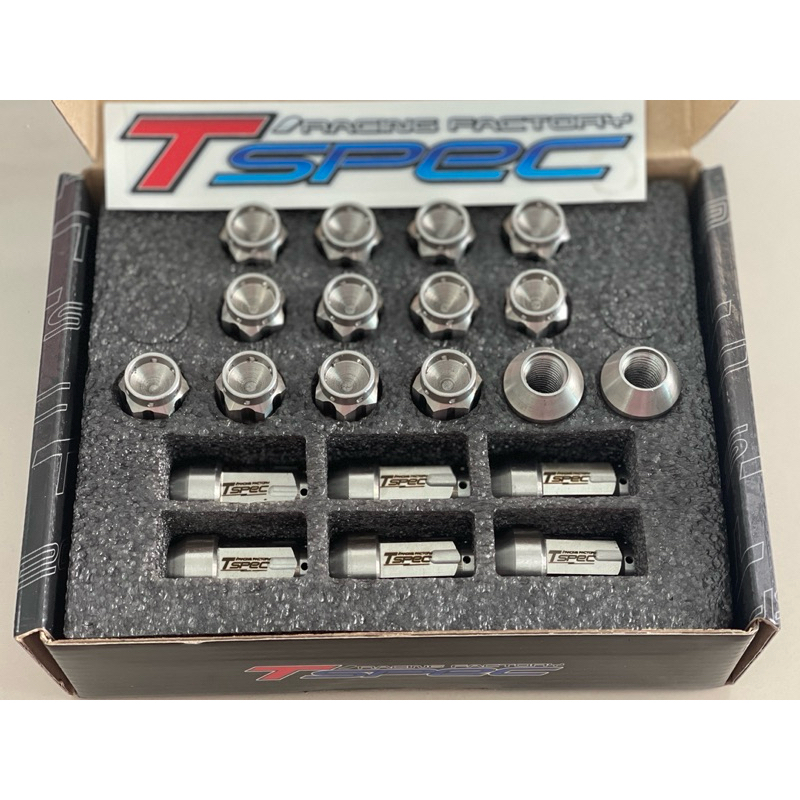 น๊อตล้อรถยนต์ น๊อตเลส Tspec เกลียว 1.5 มี 2 สี สีดำ กับ สีเงิน | Shopee Thailand