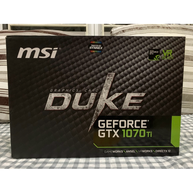 กล่องการ์ดจอ MSI duke geforce rtx 1070ti | Shopee Thailand